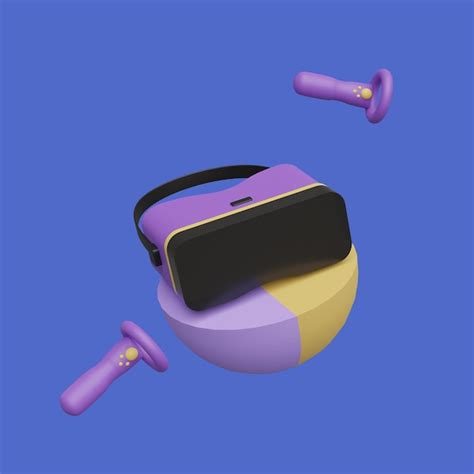 Premium Vector Virtual Game Concept Realistic 3d Object Cartoon Style