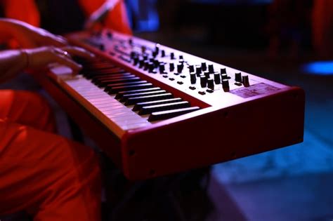 Premium Photo Electronic Synthesizer At A Holiday Party In A Club