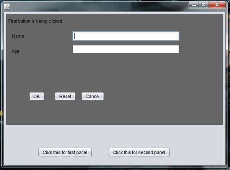 Java Show One Panel After Button Is Clicked And Other Panel When