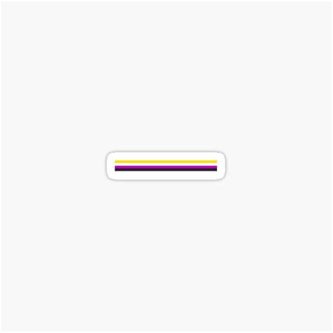 Nonbinary Flag Sticker By LilChimmy Redbubble