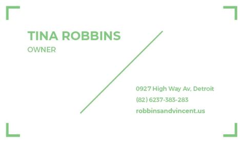 Business Company Owner Contacts Information Online Business Card