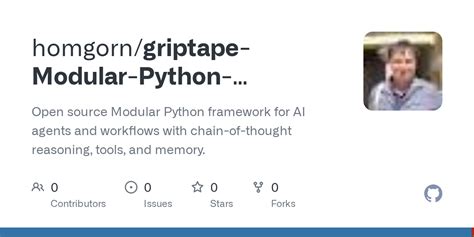 Github Homgorngriptape Modular Python Framework For Ai Agents And
