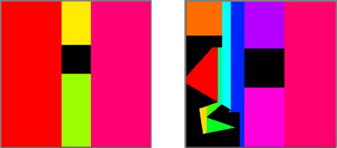 sketch of the planned trajectory for a decomposition cell each color