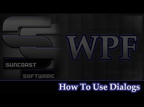 WPF How To Use Open File Dialog YouTube