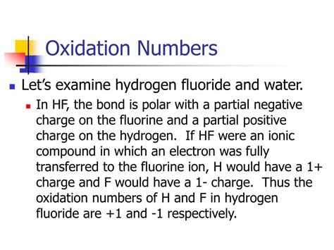 Ppt Chapter Oxidation Numbers Powerpoint Presentation Free Download Id