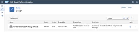 Summer 2020 Updates For Whint Interface Catalog For Sap Cloud