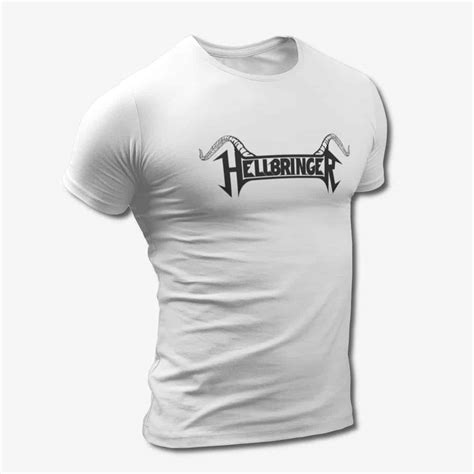 Hellbringer T Shirt Hellbringer Band Logo White Tee Shirt Thrash