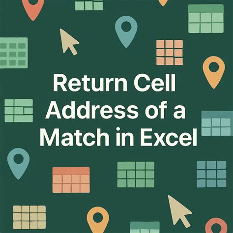 How To Return The Cell Address Of A Match In Excel Excel Insider