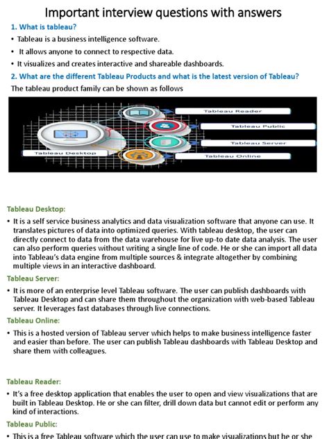 Data Gyan Tableau Interview Qanda Pdf Databases Data