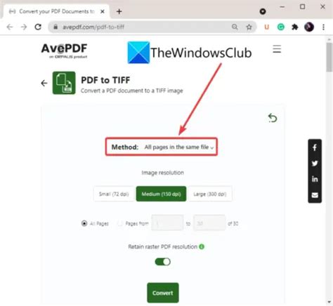 Convert Pdf Document To A Multipage Tiff Image On Pc