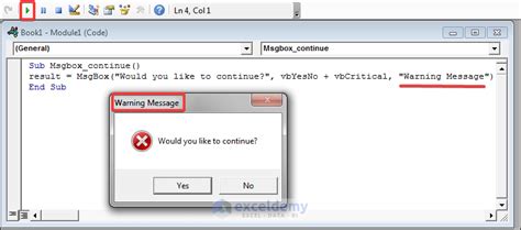 How To Use The Excel VBA MsgBox Title Examples ExcelDemy