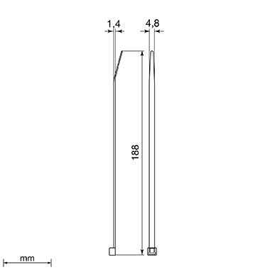 Brida De Uso Interior Y Exterior 4 8x188 Mm Unex En U61x Color Negro