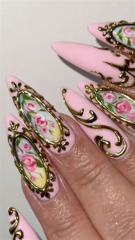 Best 14 Rococo Style Nails Artofit