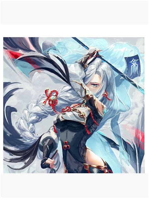 Shenhe Genshin Impact Pin Sold By Bipin Tiwari Sku Off Printerval