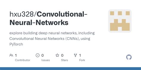 GitHub Hxu Convolutional Neural Networks Explore Building Deep Neural Networks Including