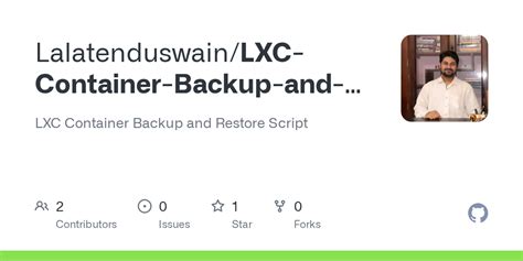 Github Lalatenduswainlxc Container Backup And Restore Script Lxc