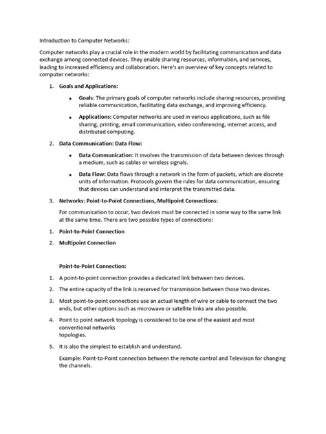 Unit 1 Pdf Computer Network Internet Protocol Suite