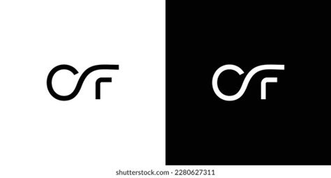 Unique Modern Cf Logo Design Stock Vector Royalty Free Shutterstock