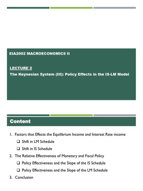 Topic 5 Policy Effectiveness In Keynesian System Pdf Crowding Out Economics Public
