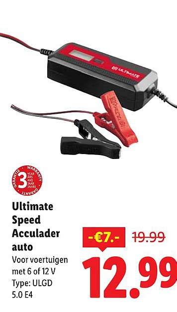 Ultimate Speed Acculader Auto Aanbieding Bij Lidl Folderfeestnl
