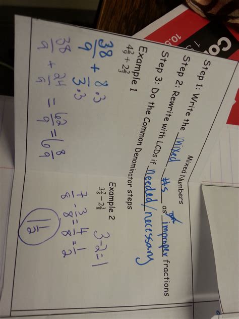 Adding Subtracting Mixed Numbers Worksheet