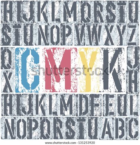 Cmyk 문자 프레스 포스터벡터 Eps8 스톡 벡터로열티 프리 131253920 Shutterstock