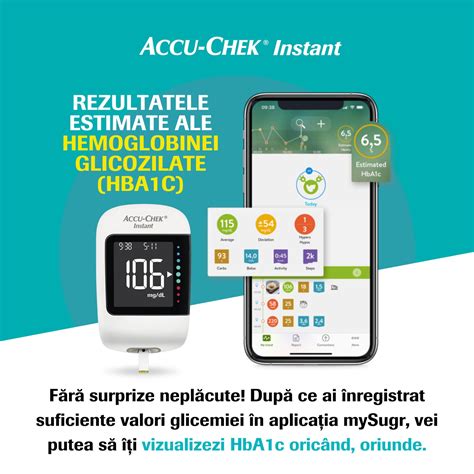 Глюкомер Accu Chek Instant mg dL плюс 60 теста eMAG bg