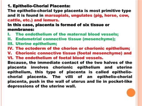 Placenta Structure And Classification Ppt Pregnancy Reproductive Health