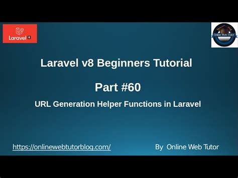 Learn Learn Laravel 8 Beginners Tutorial 60 Generation Helper