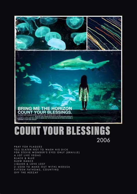 Count Your Blessings Dark Poster Bmth Albums Bring Me The Horizon