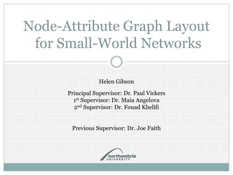 Ppt Node Attribute Graph Layout For Small World Networks Powerpoint