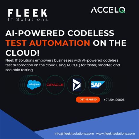 codeless test automation cloud accelq testing accelq… fleek it solutions software