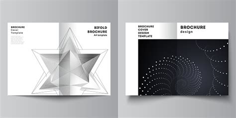 두 개의 A4 형식의 벡터 레이아웃 현대 커버 모형 디자인 템플릿 양면 브로셔 전단지 소책자 3d 다각형 기하학적 현대 디자인 추상적 인 배경 과학 또는 기술 벡터 0명에