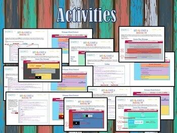Web Design HTML Coding Basics Unit 2 By Tech Twins TPT