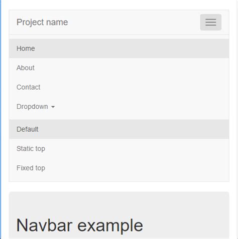 Html Bootstrap Navbar Menu Mobile Style Like In Bootstrap Stack Overflow