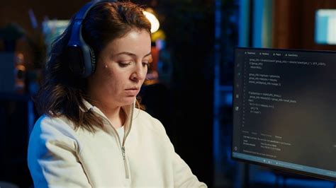 Admin Listening Music Writing Lines Of Code Stock Footage Sbv 349232714