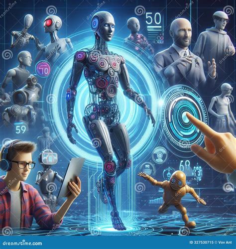 85 50 3d Character Ai Integration Integrating Artifi Stock Image Image Of Characters Item