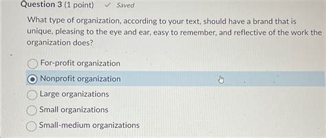 Solved Question 3 1 ﻿point ﻿savedwhat Type Of