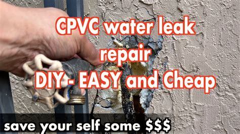 Water Leak Repair In Cpvc Saved Yourself Easy Diy 4k Youtube