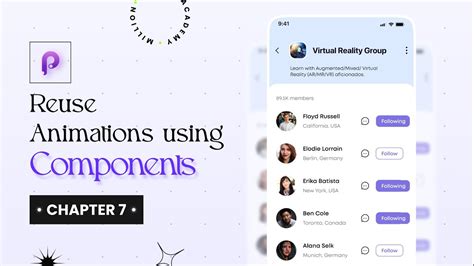 How To Reuse Animations Using Components Ui Animation Masterclass Chapter 7 Youtube