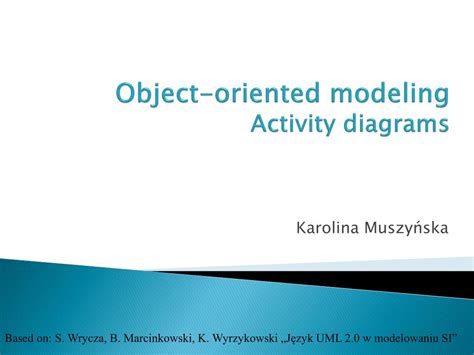 Ppt Object Oriented Modeling Activity Diagrams Powerpoint