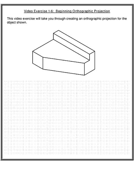 Orthographic Projection Worksheets