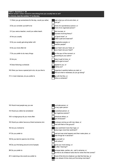 Mbti Blank Pdf Cognitive Science Psychological Concepts