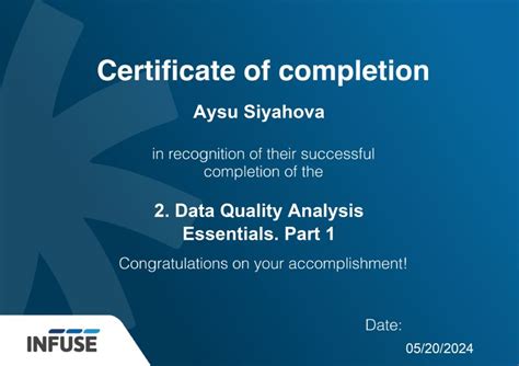 Aysu Hayis On Linkedin Dataquality Data Certification