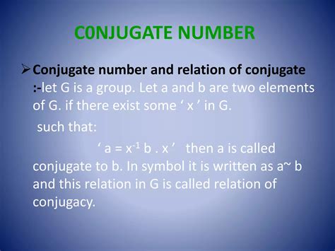 Group Subgroup Abelian Group Normal Subgroup Conjugate Number