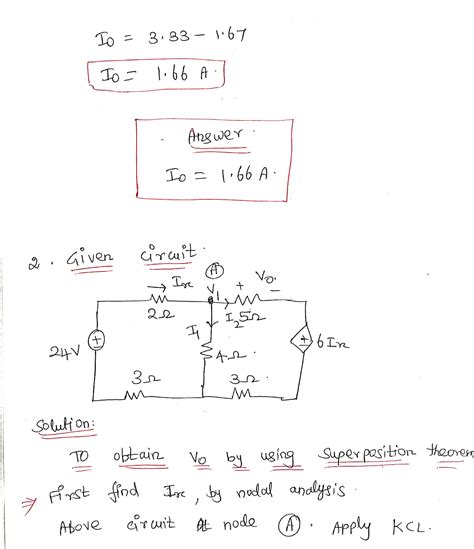 [solved] Using Superposition Theorem Solve The Following 1 2 3