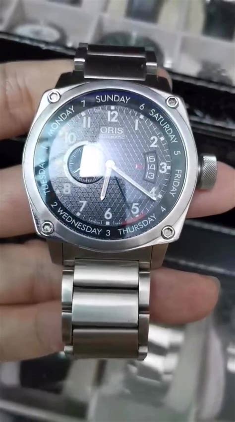 📣 [ Pre Owned ] Oris Bc4 Small Second Pointer Day Swiss Automatic 42 7mm Original