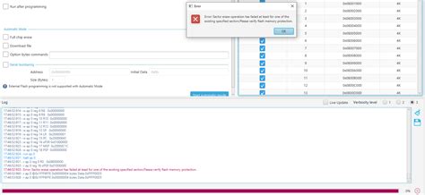 Solved Error During Flashing Stm32wb5mmgh6u With Cubeprog
