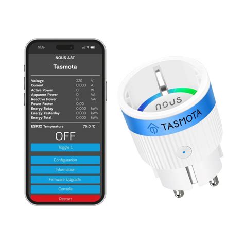 Nous Prise Connectée Wifi Tasmota Pré Installé 10a Esp32