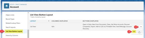 New Button Missing On Account Object In Salesforce